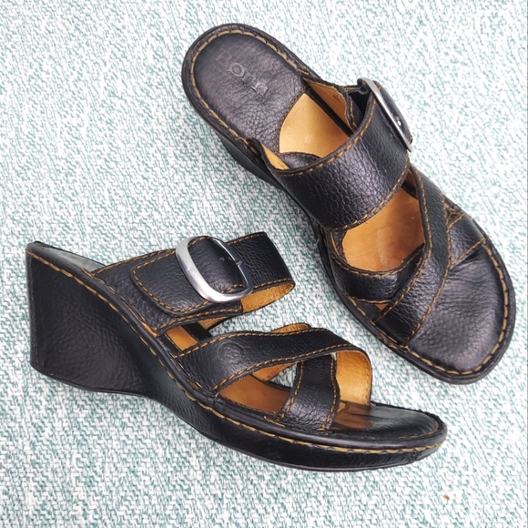 Born | Shoes | Born 2strap Wedge Sandals | Poshmark